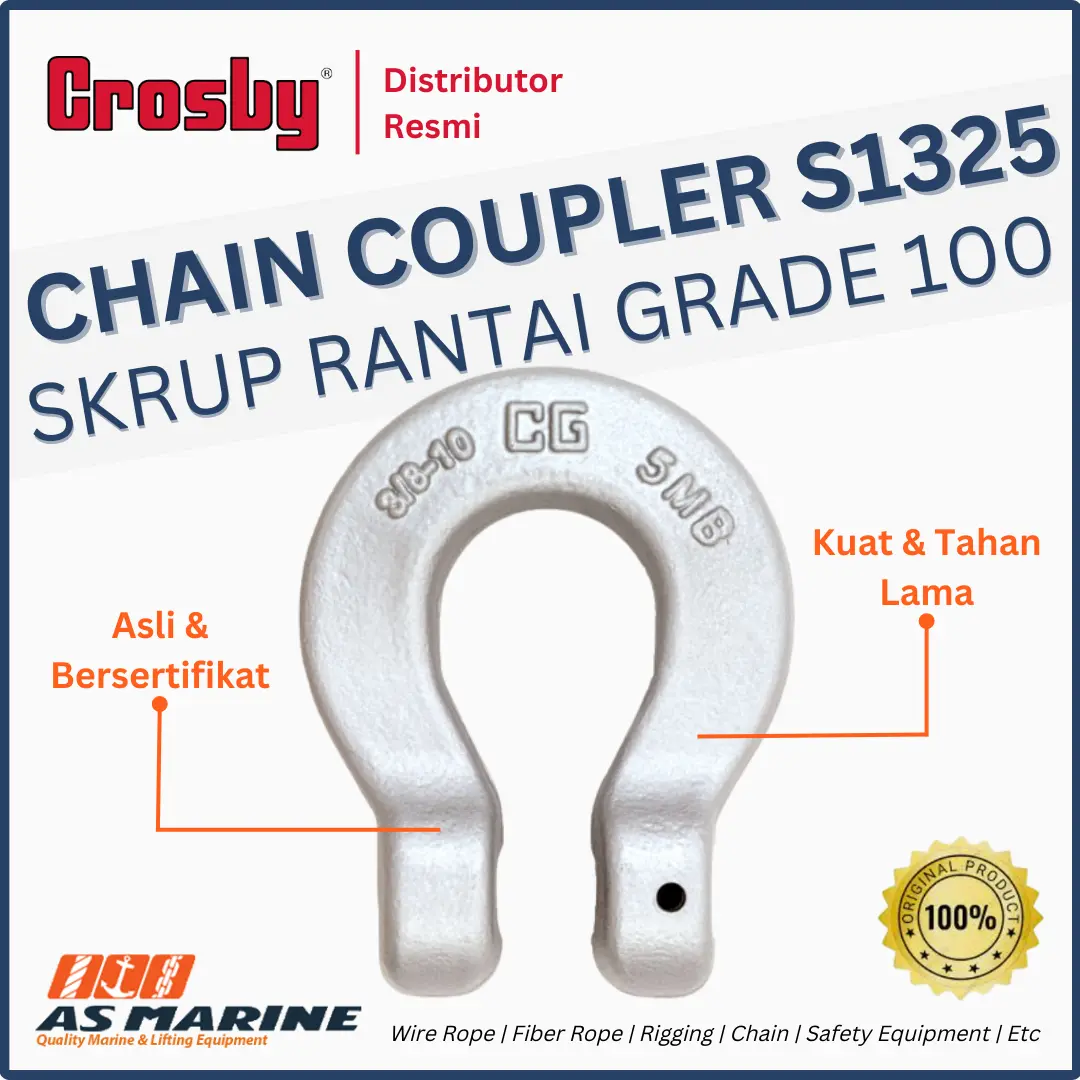 Chain Coupler Grade 100 Alloy S1325A Crosby USA | PT. Anugrah Sukses Marine
