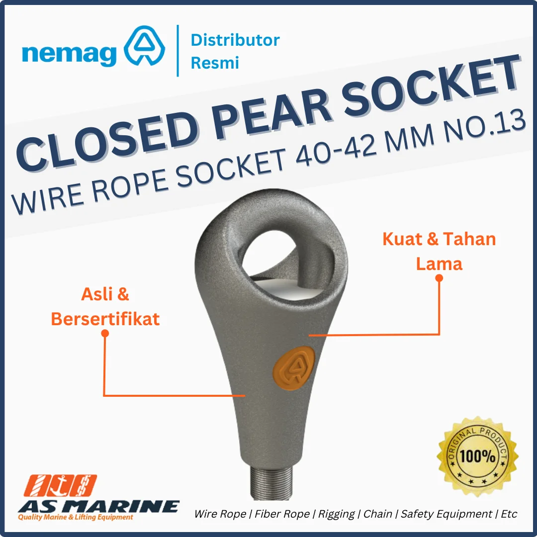 Closed Pear Socket 40-42 mm Nemag | PT. Anugrah Sukses Marine