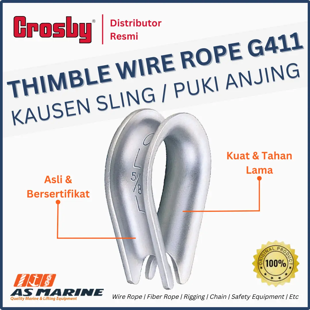 Thimble Wire Rope Crosby USA | PT. Anugrah Sukses Marine