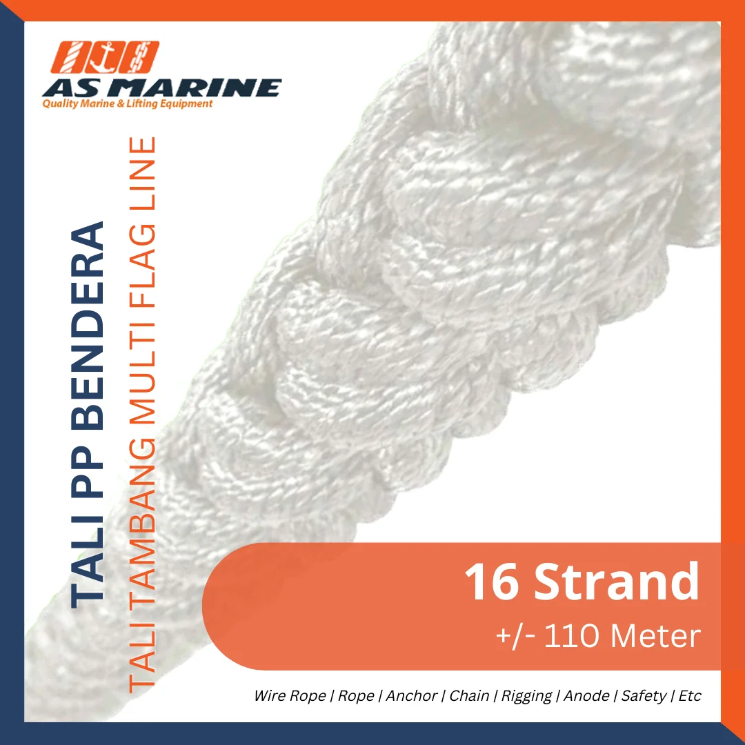 Rope PP Multifilament Flag Line Dongyang | PT. Anugrah Sukses Marine