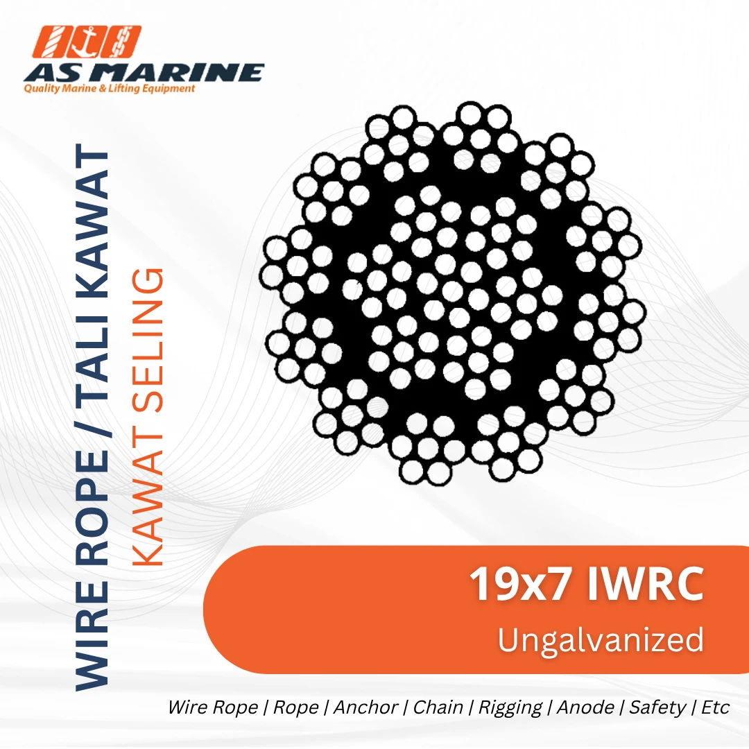 Wire Rope 19x7 IWRC Ungalvanized | PT. Anugrah Sukses Marine