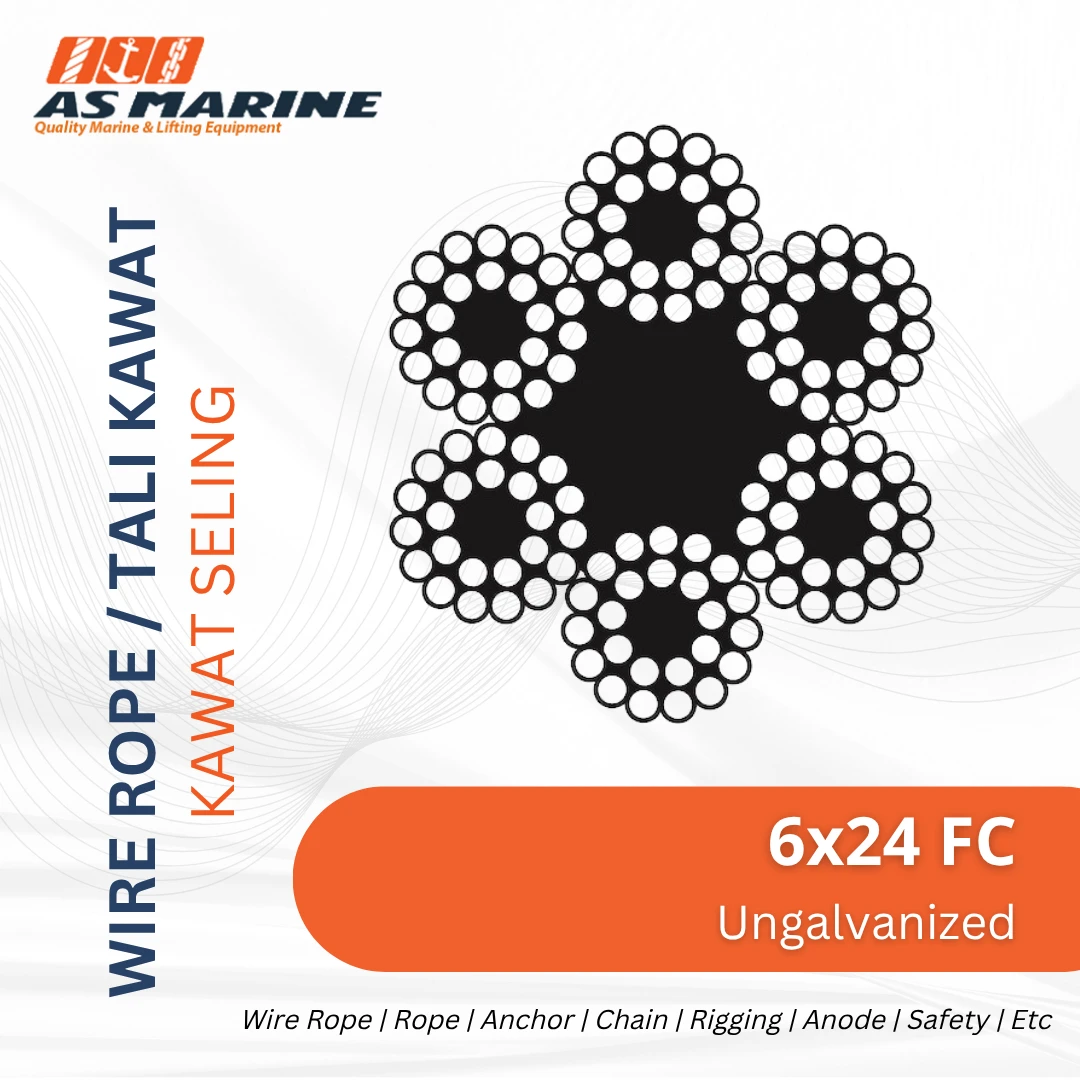 Wire Rope 6x24 FC Ungalvanized | PT. Anugrah Sukses Marine