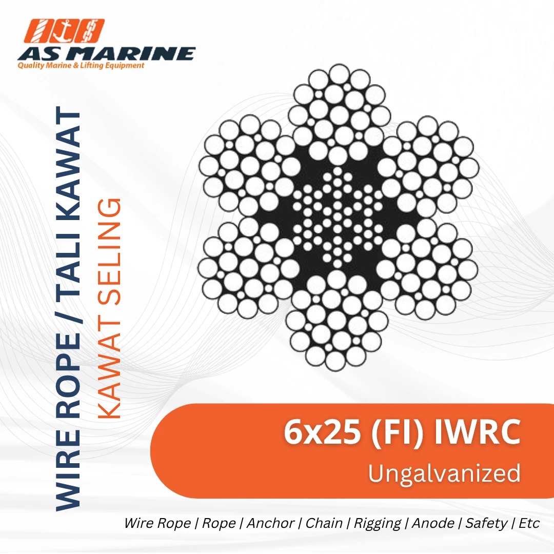 Wire Rope 6x25 (FI) IWRC Ungalvanized | PT. Anugrah Sukses Marine