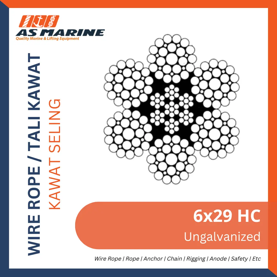 Wire Rope 6x29 HC Ungalvanized | PT. Anugrah Sukses Marine