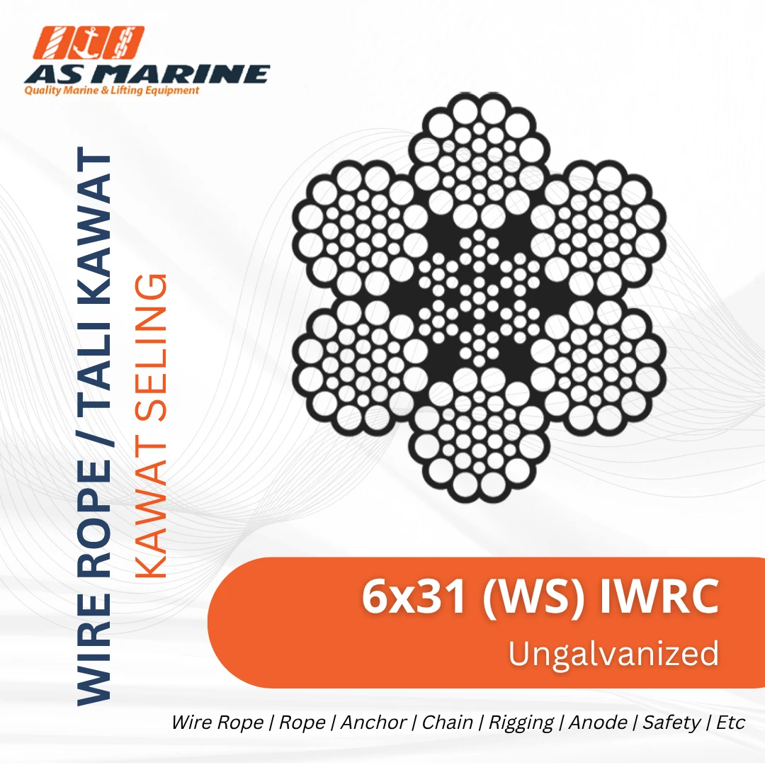 Wire Rope 6x31 (WS) IWRC Ungalvanized | PT. Anugrah Sukses Marine