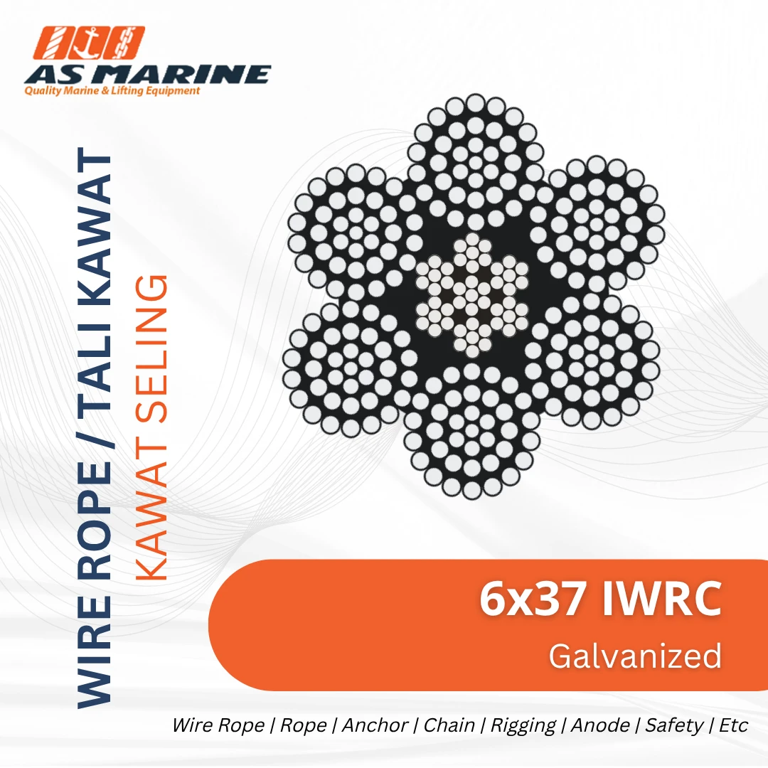 Wire Rope 6x37+IWRC Galvanized | PT. Anugrah Sukses Marine