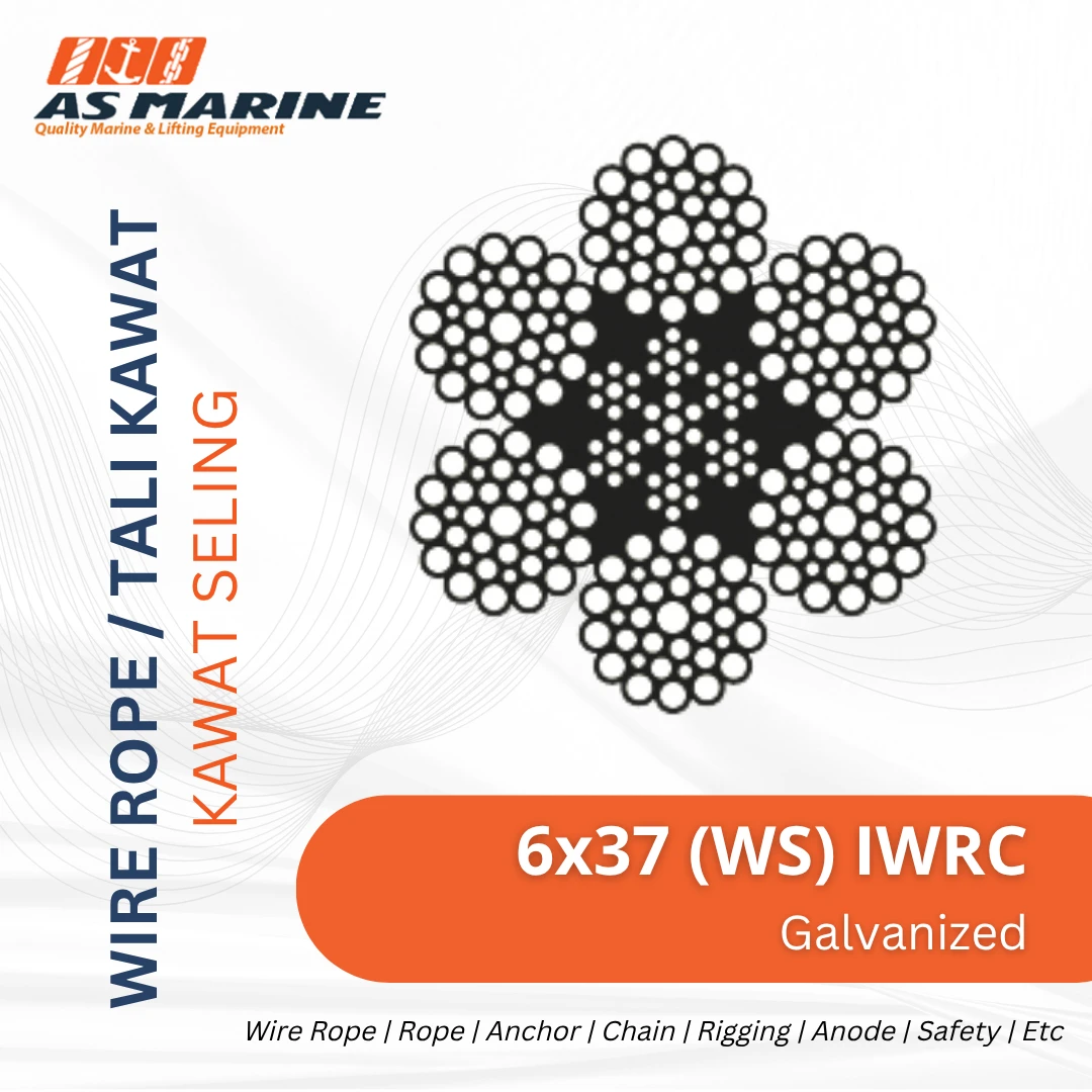 Wire Rope 6x37 (WS) IWRC Galvanized | PT. Anugrah Sukses Marine