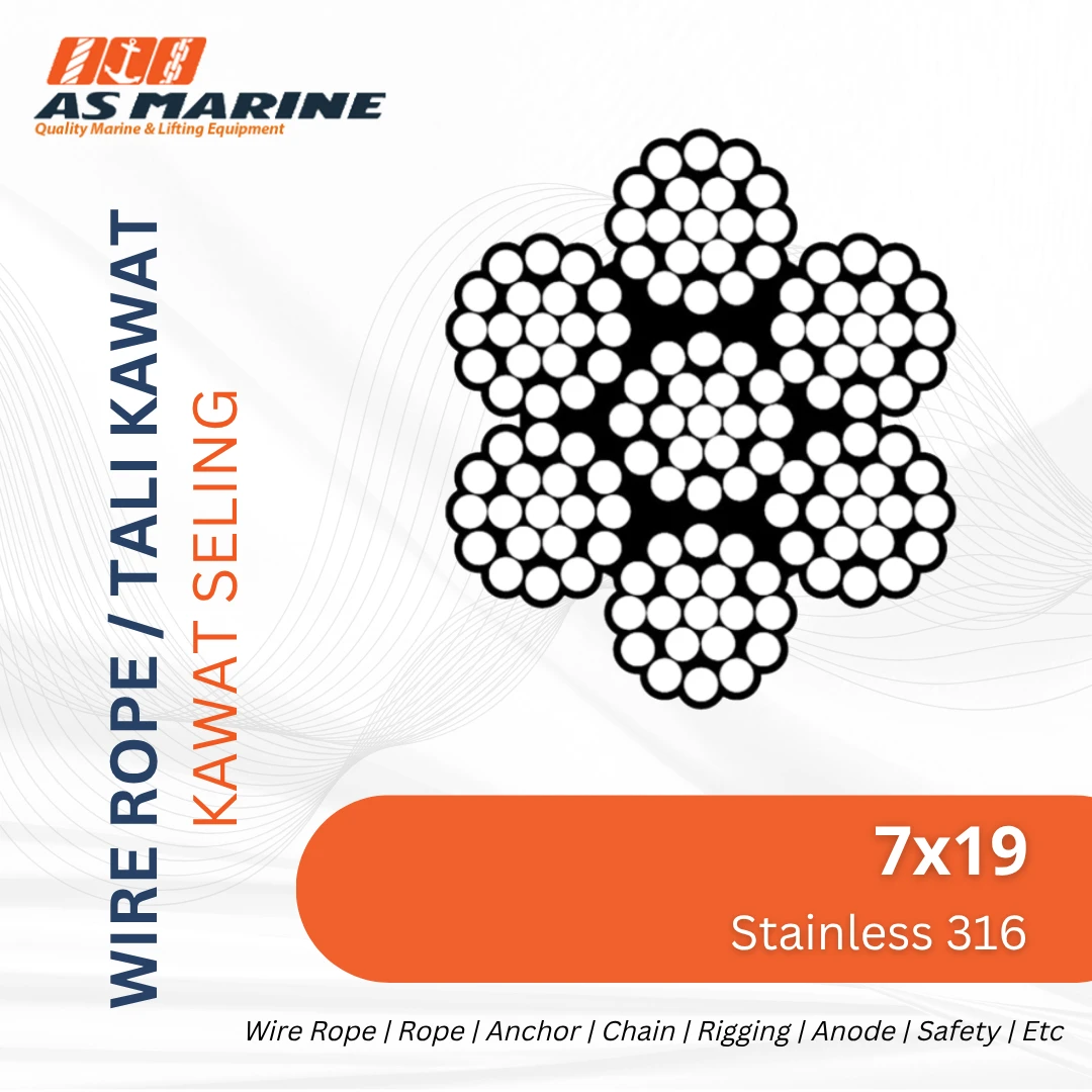 Wire Rope 7x19 Stainless 316 | PT. Anugrah Sukses Marine