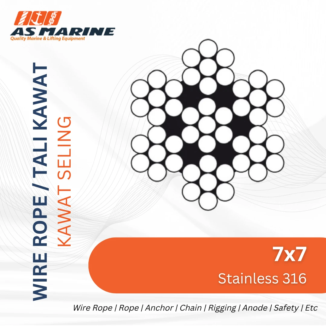 Wire Rope 7x7 Stainless 316 | PT. Anugrah Sukses Marine