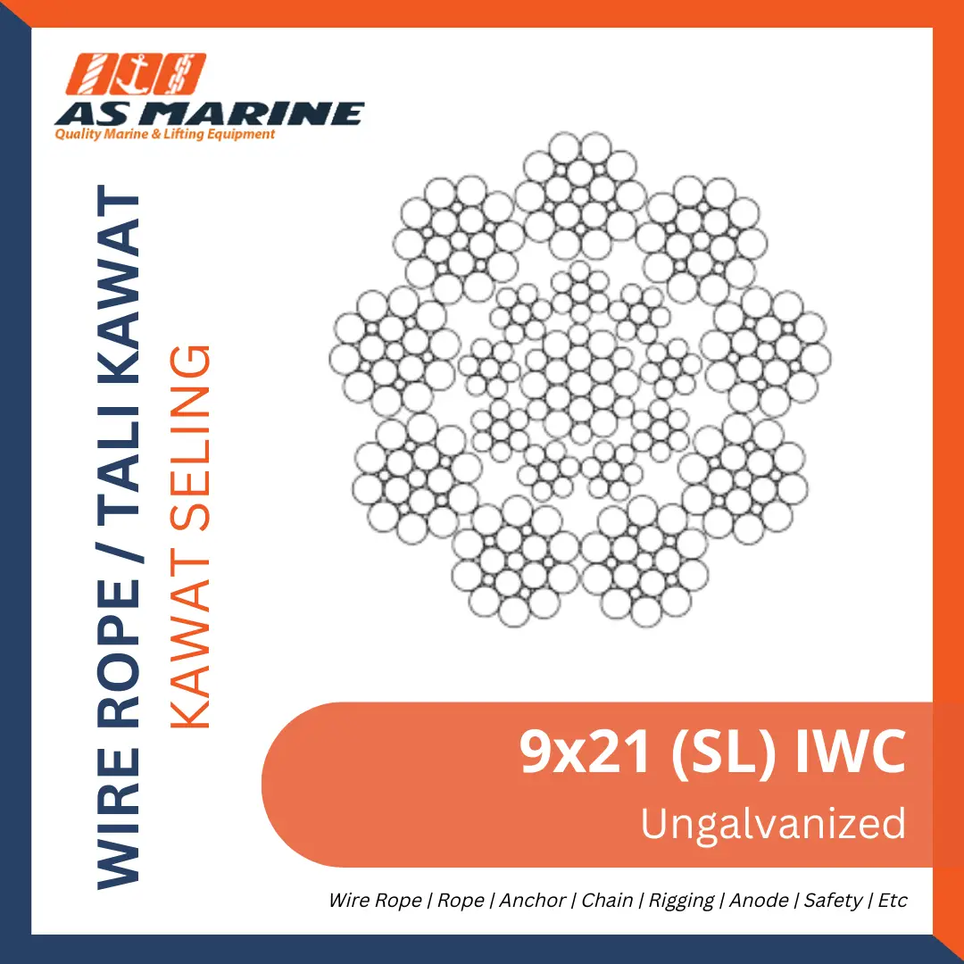 Wire Rope 9x21 (SL) IWC Ungalvanized | PT. Anugrah Sukses Marine