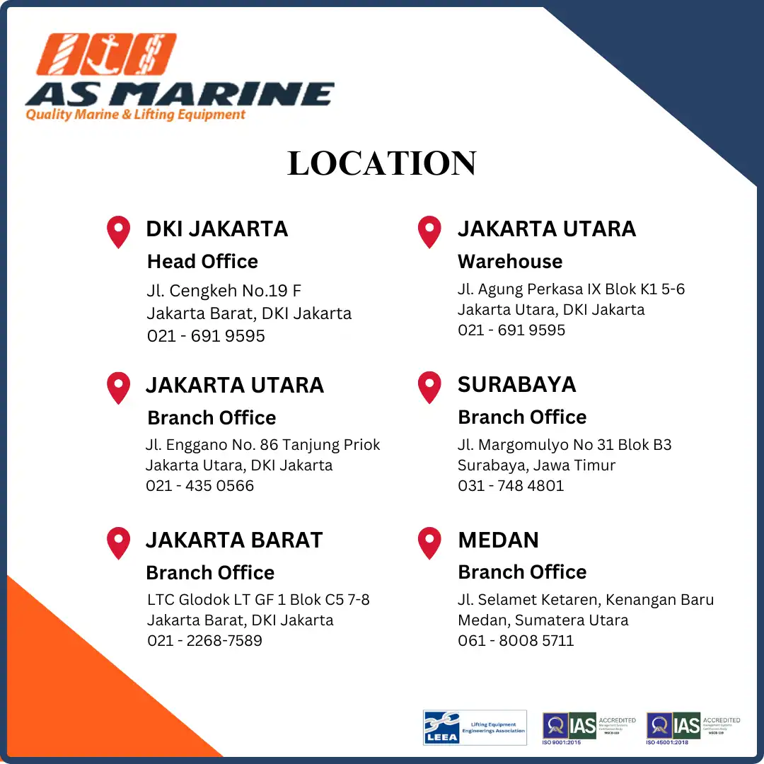 Joining Shackle / Segel Rantai Jangkar 48 mm | PT. Anugrah Sukses Marine