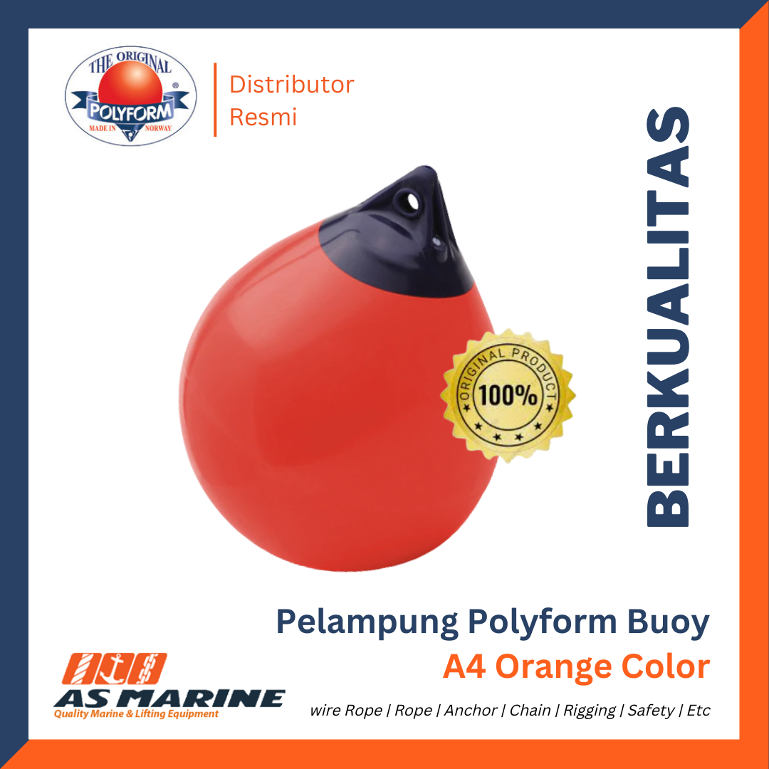 Pelampung / Dapra Kapal / Mooring Buoy Polyform Norway A4 Orange Color ...