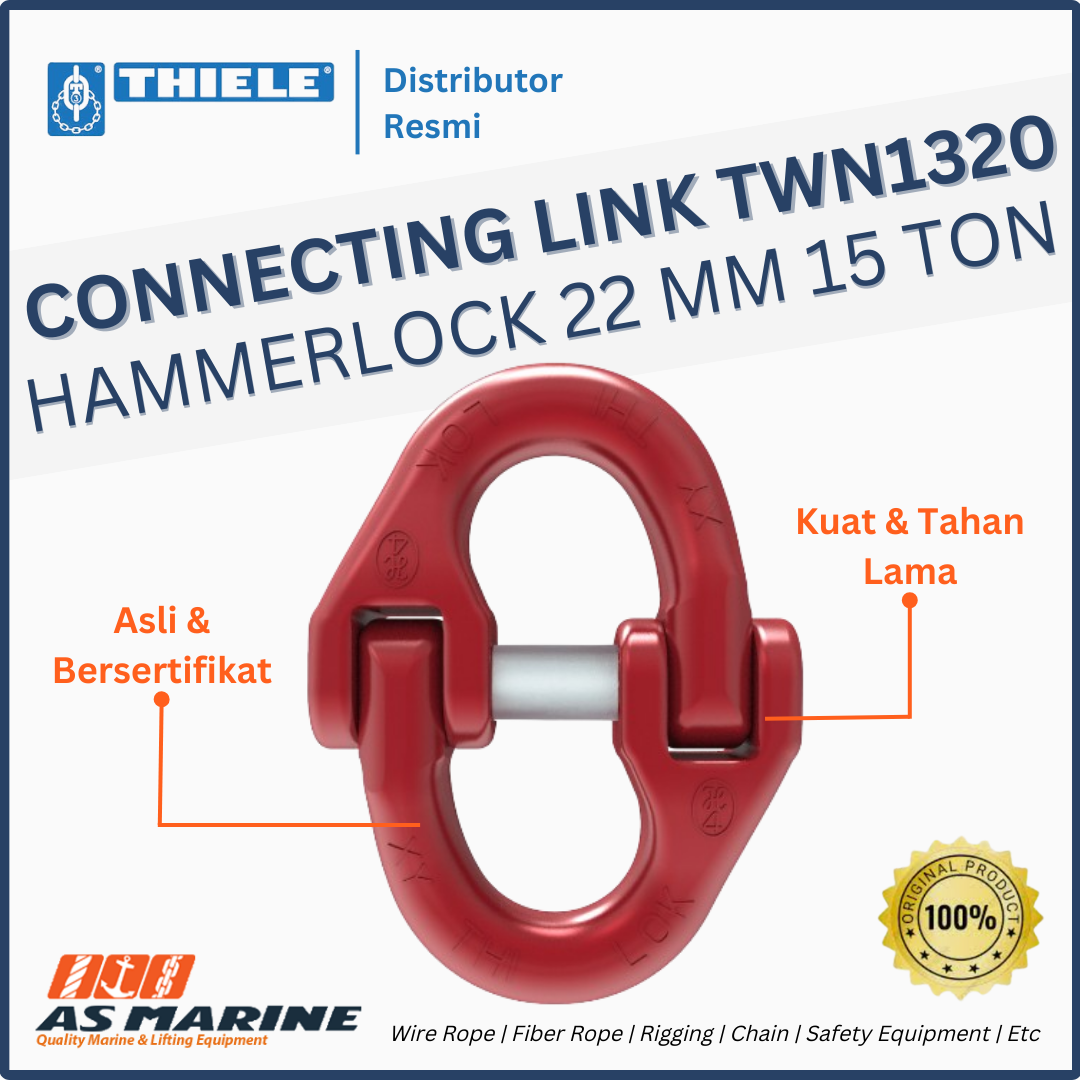 THIELE Connecting Link / Hammerlock TWN 1320 22 mm 15 Ton | PT. Anugrah ...