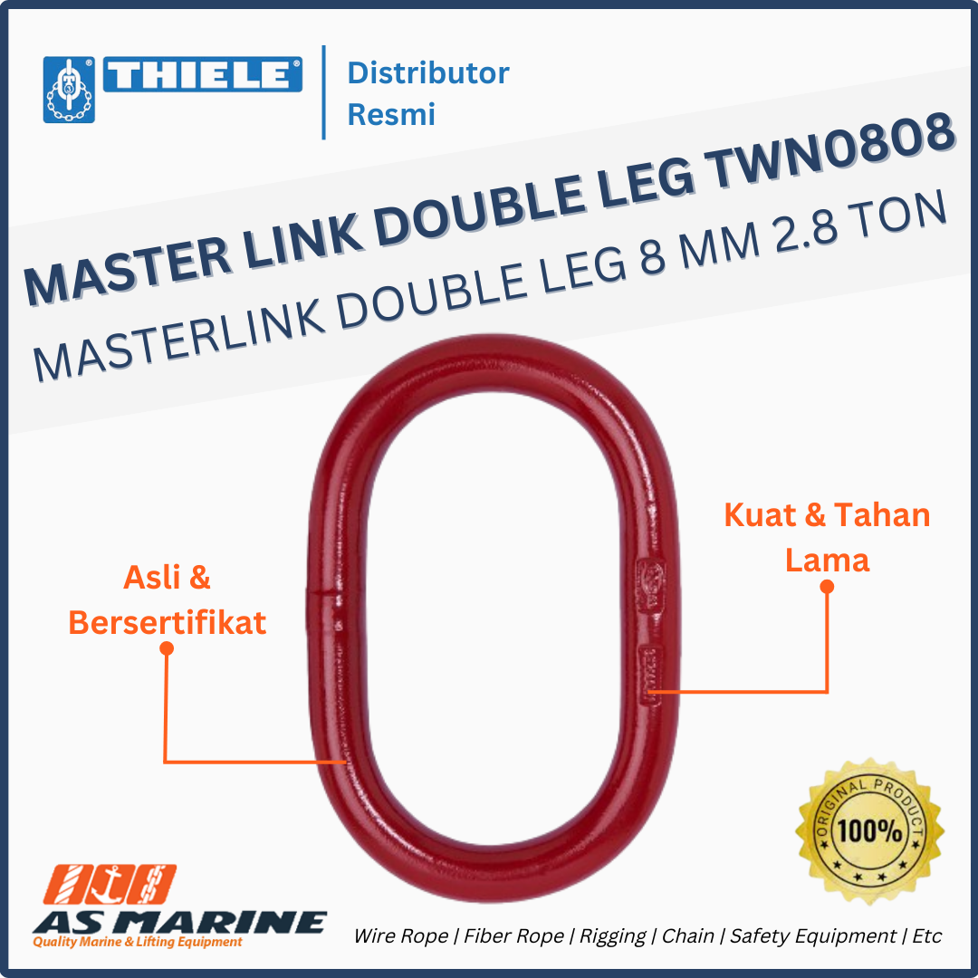 THIELE Master Link / Masterlink for Double Leg TWN 0808 8 mm 2.8 Ton ...
