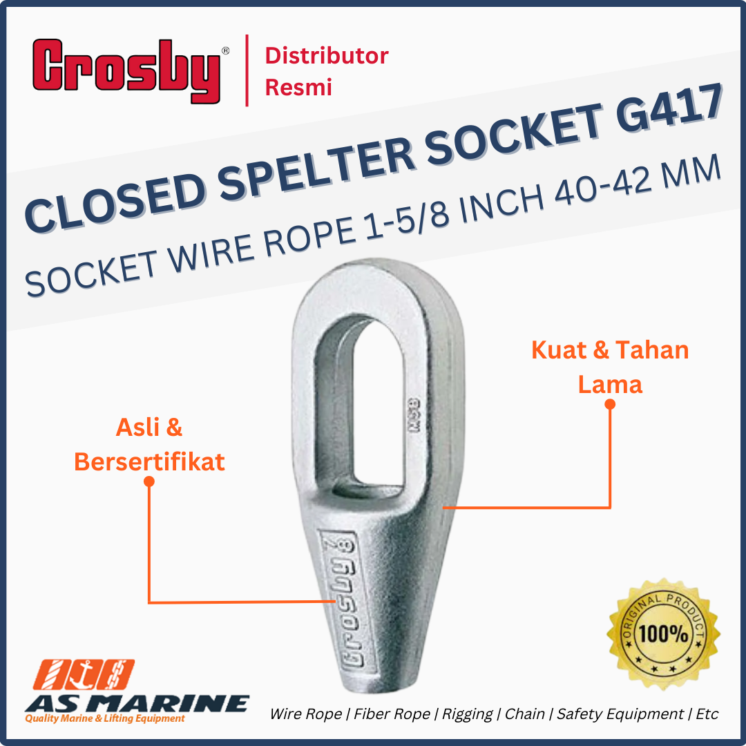 Closed Spelter Socket | PT. Anugrah Sukses Marine