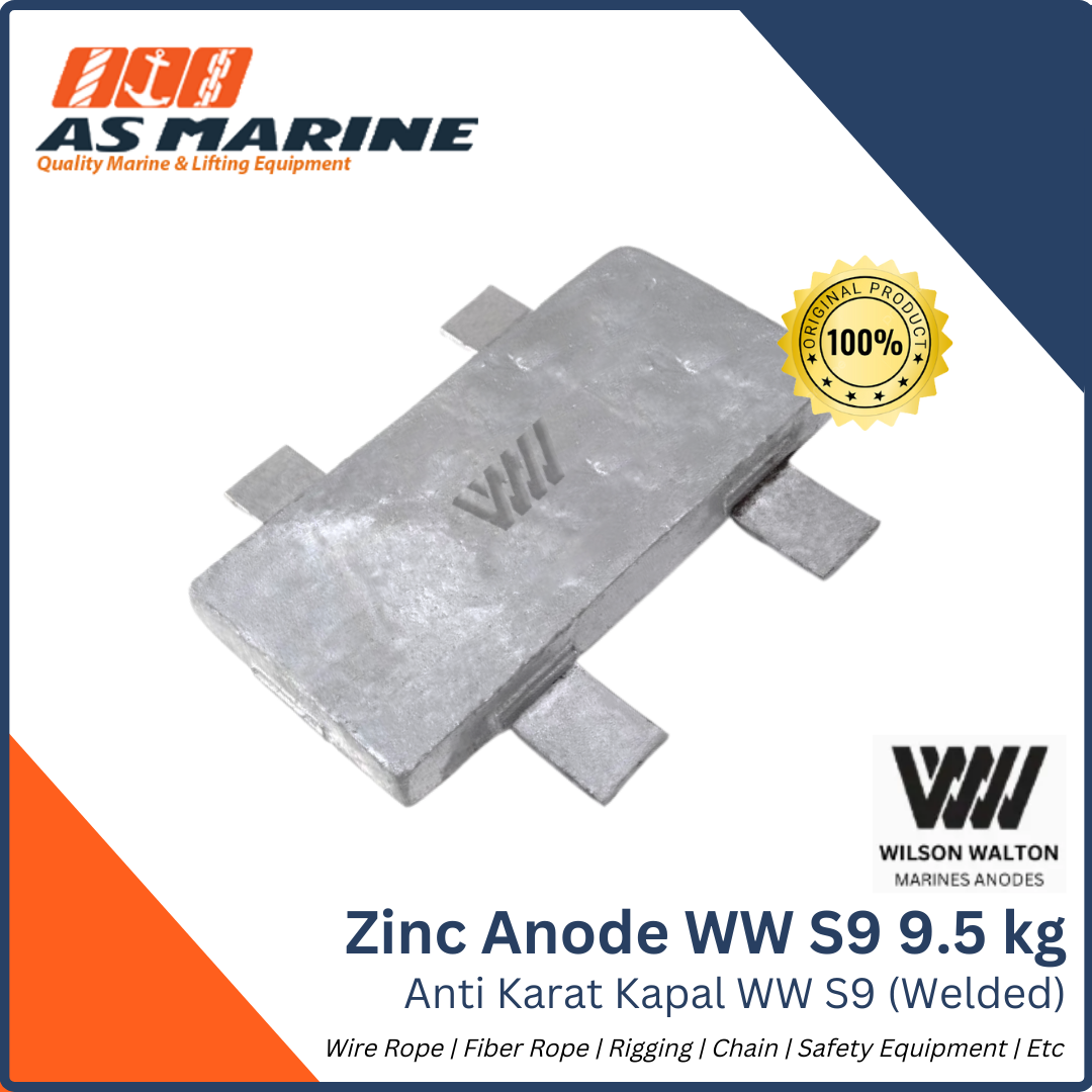 Zinc Anode / Anoda / Anti Karat Kapal WW S9 9.5 KG | PT. Anugrah Sukses ...